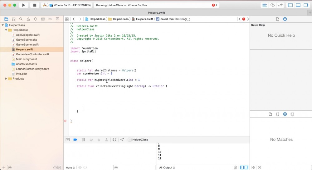 iOS9 Video Tutorials for Swift 2 and Sprite Kit | CartoonSmart.com
