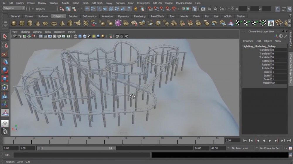 Modeling A Maya Roller Coaster Cartoonsmart