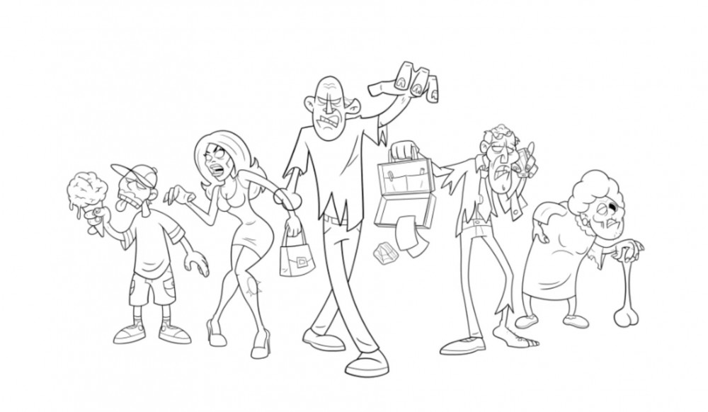 How to Draw Zombies in Adobe Photoshop | CartoonSmart.com