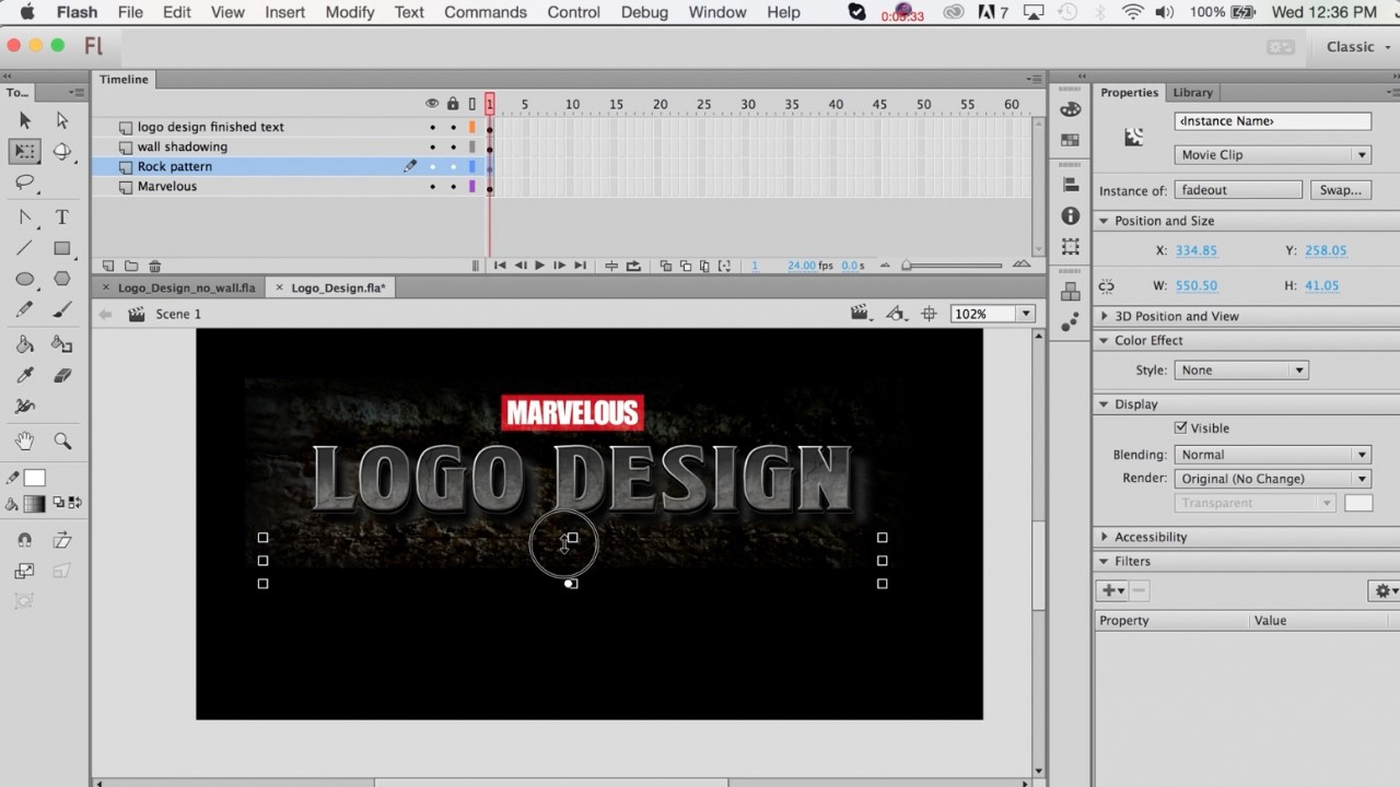 How to Design Marvelous Logos in Adobe Flash | CartoonSmart.com