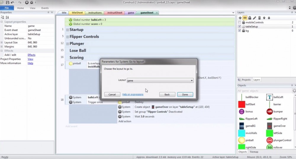 Create a Space Pinball Game with Construct 2 | CartoonSmart.com