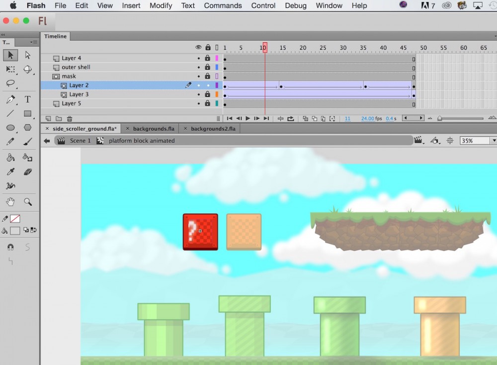 Just added four new video tutorials on Side Scroller game art ...