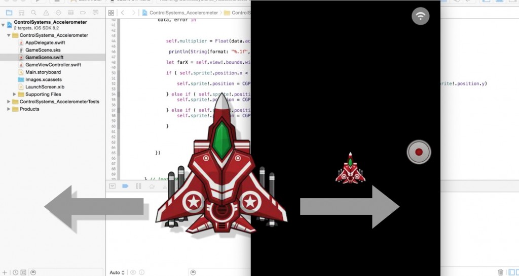 Swift, Sprite Kit and Accelerometer Tutorial | CartoonSmart.com