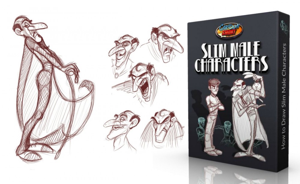 How to Draw Slim Male Characters | CartoonSmart.com